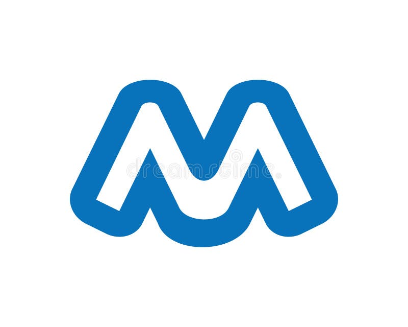 1M Letter Logo Icon Template 1 Stock Vector - Illustration of shape ...