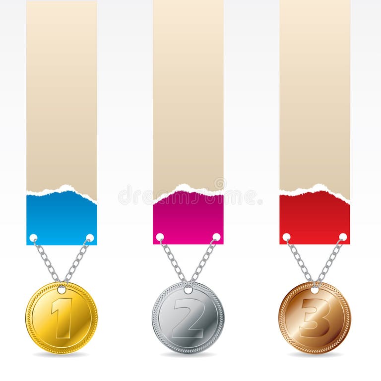 1st, 2nd and Third Prize Labels Stock Vector - Illustration of blue ...