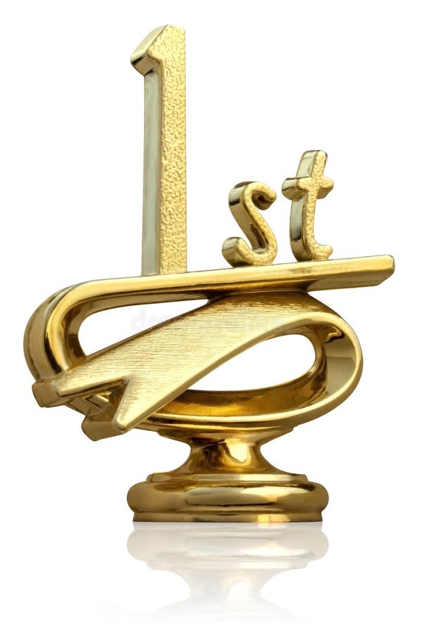 1st Place stock image. Image of number, gold, triumph - 7026063