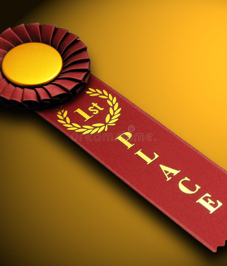 1st Place Ribbon stock image. Image of game, trophy, award - 676911