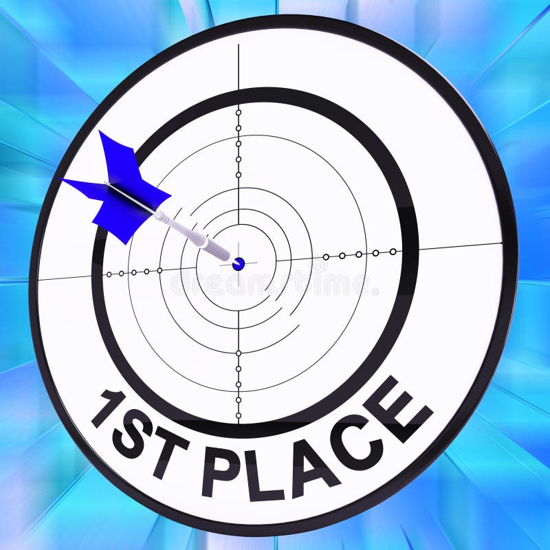 1st Place Shows Victor Progress and Success Stock Illustration ...
