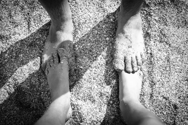 2 pairs of feet stock image. Image of father, legs, human - 25982833