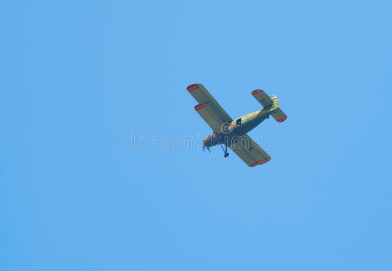 An-2 plane in flight editorial image. Image of biplane - 20431405