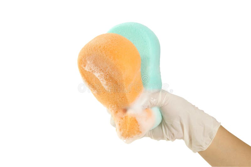 2 sponge hand stock photo. Image of rubber, cleaner, holding - 19523040