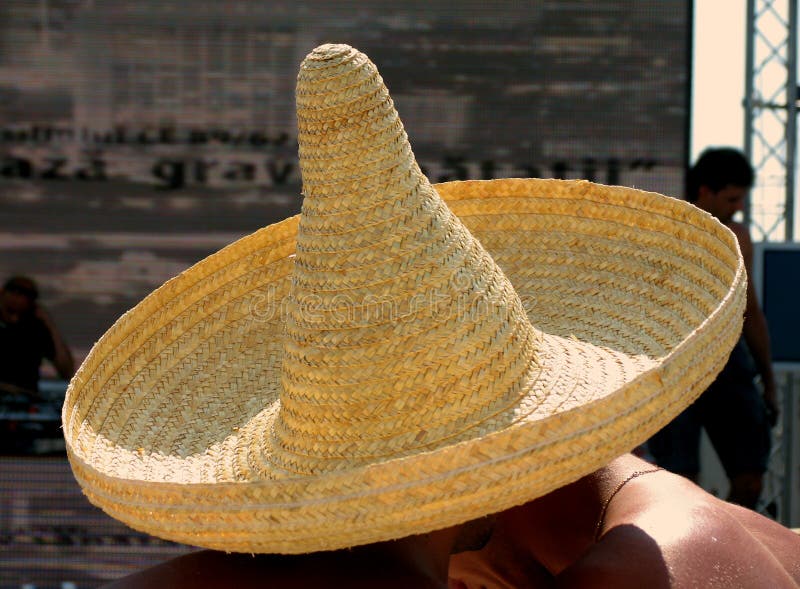2 under 1 mexican hat stock image. Image of mexico, yellow - 192589
