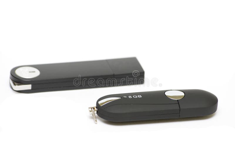 2 USB pen drives stock image. Image of hardware, security - 10870893