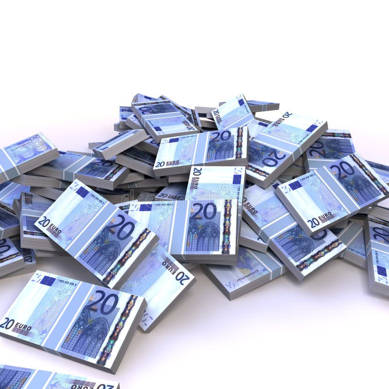 Euro banknotes stock illustration. Illustration of graphic - 76136189