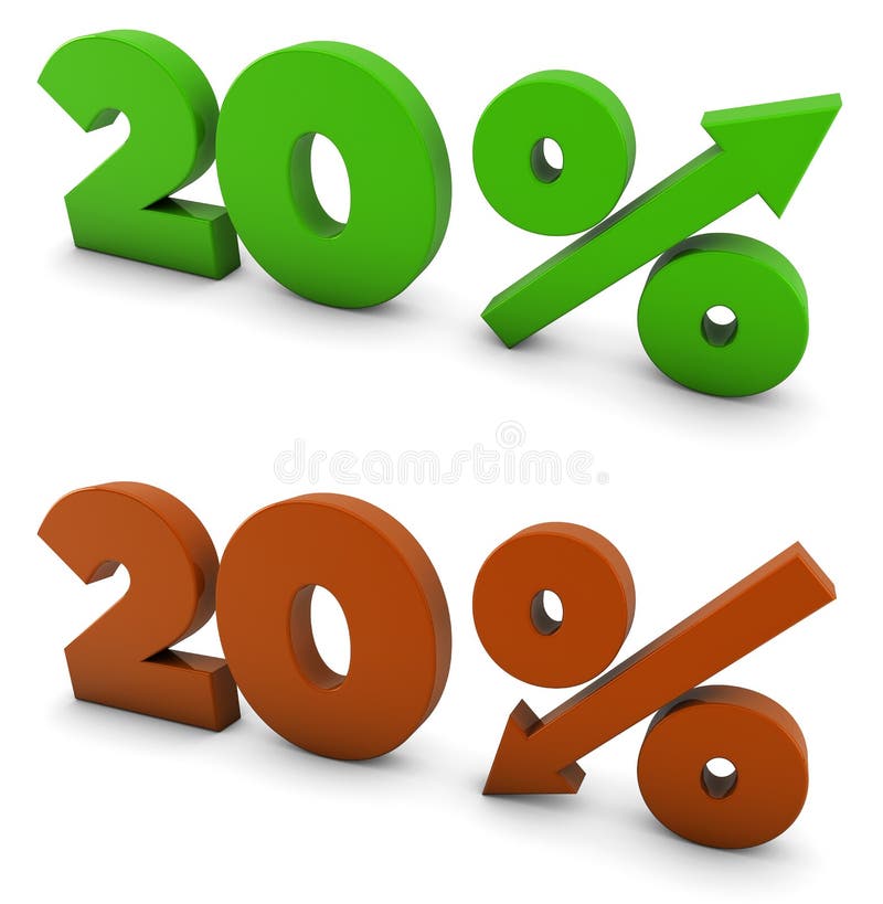 20 percent stock illustration. Illustration of finance - 14337395