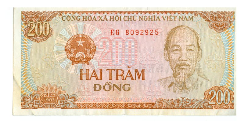 200 bill of Vietnam stock image. Image of banking, currency - 4279745
