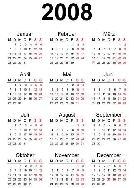 2008 Calendar Stock Illustrations – 440 2008 Calendar Stock ...