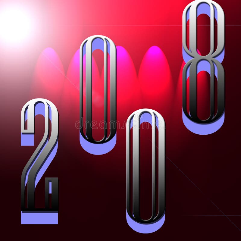 2008 - Year of Rat. Vector Set Stock Vector - Illustration of elements ...