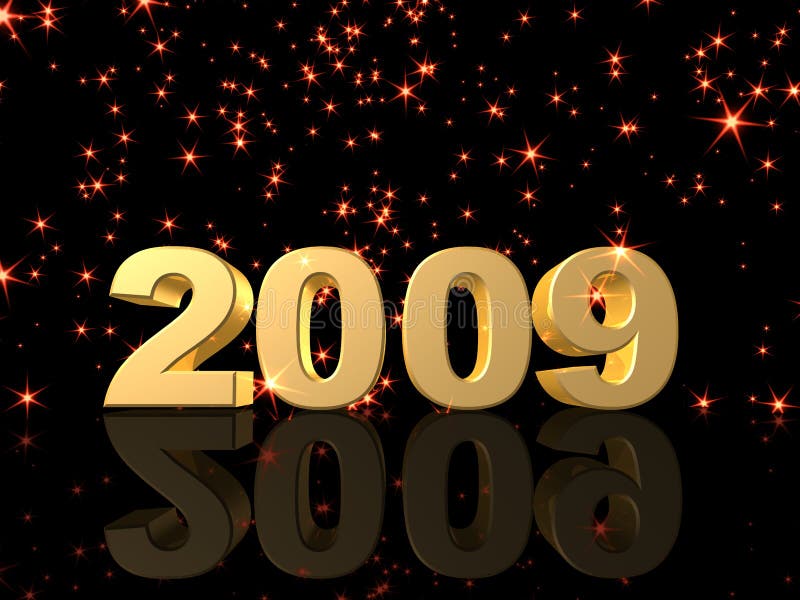 2009 stock illustration. Illustration of twinkle, winter - 6730954