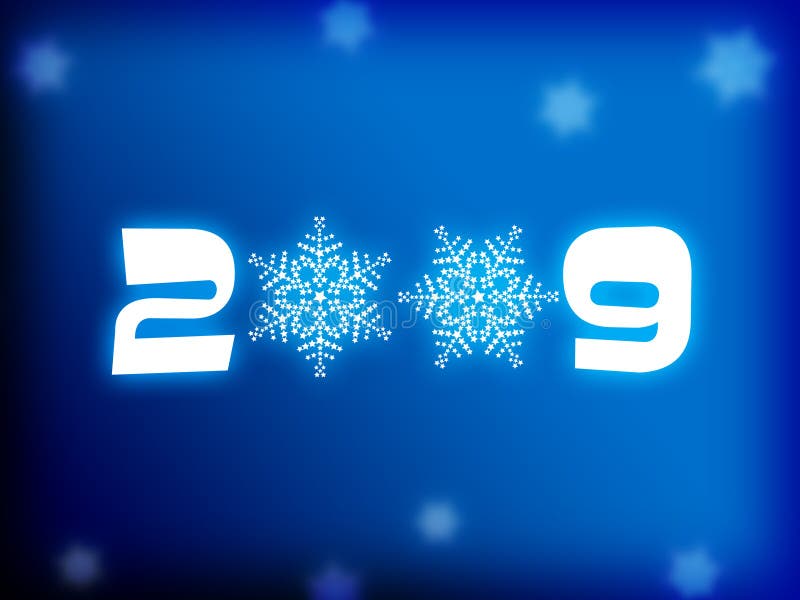 Blue 2009 background stock illustration. Illustration of concept - 7253774