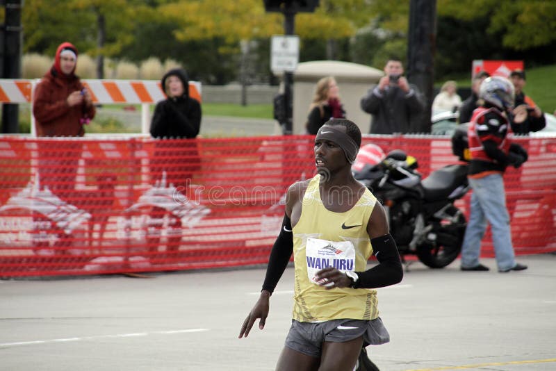 2009 Chicago Marathon Winner Samuel Wanjiru Editorial Stock Photo ...