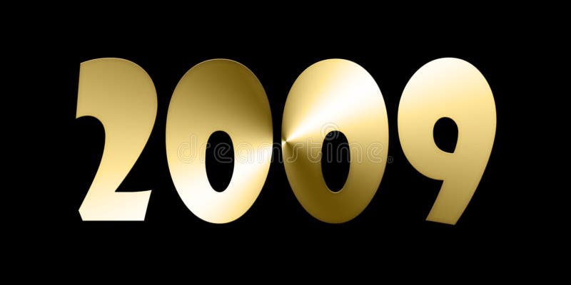 2009 golden digits stock illustration. Illustration of jewelry - 6791011