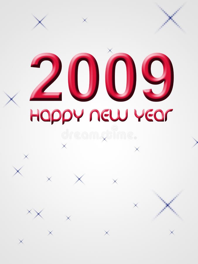 2009 happy new year stock illustration. Illustration of party - 7061388