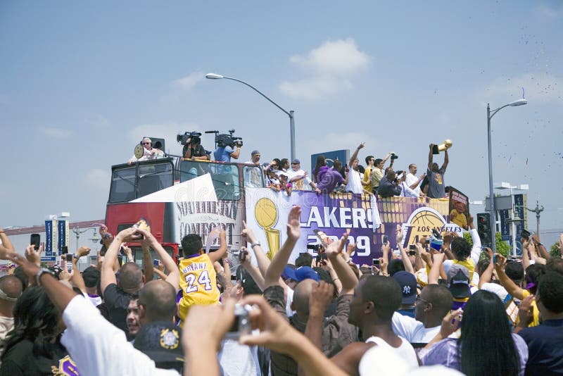 2009 NBA Champion Los Angeles Lakers, Editorial Photo - Image of game ...