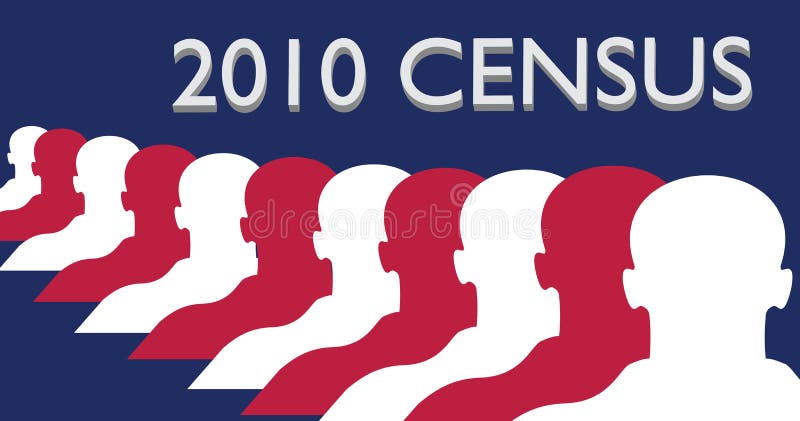 2010 Census stock illustration. Illustration of flag - 13229741