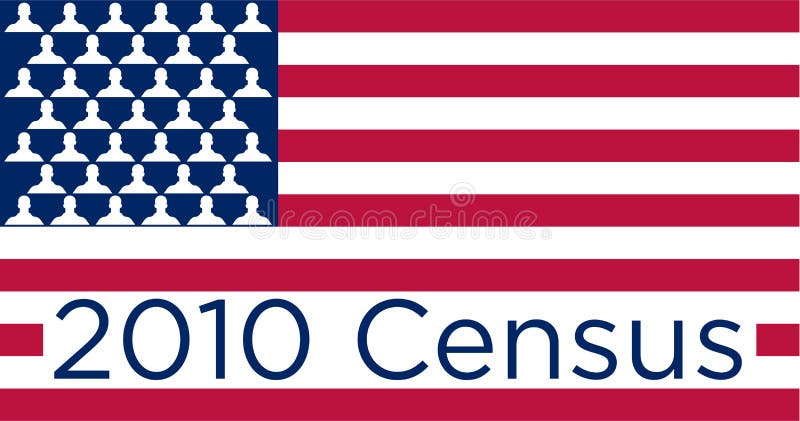 2010 Census stock illustration. Illustration of flag - 13229741