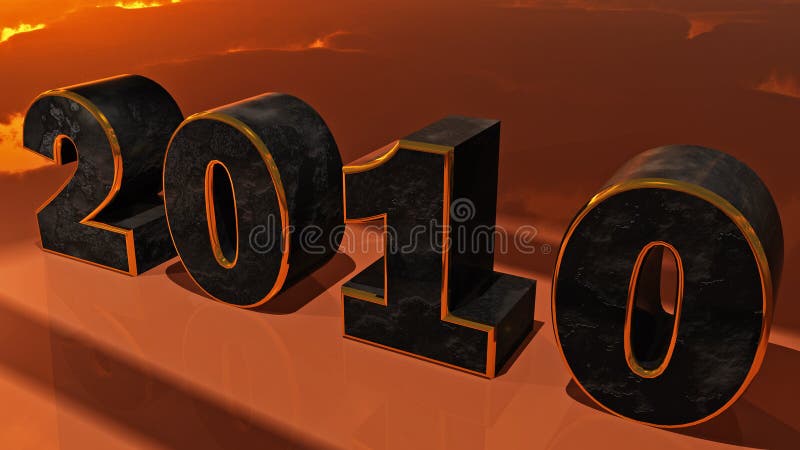 2010 Horizontal stock illustration. Illustration of year - 10269463