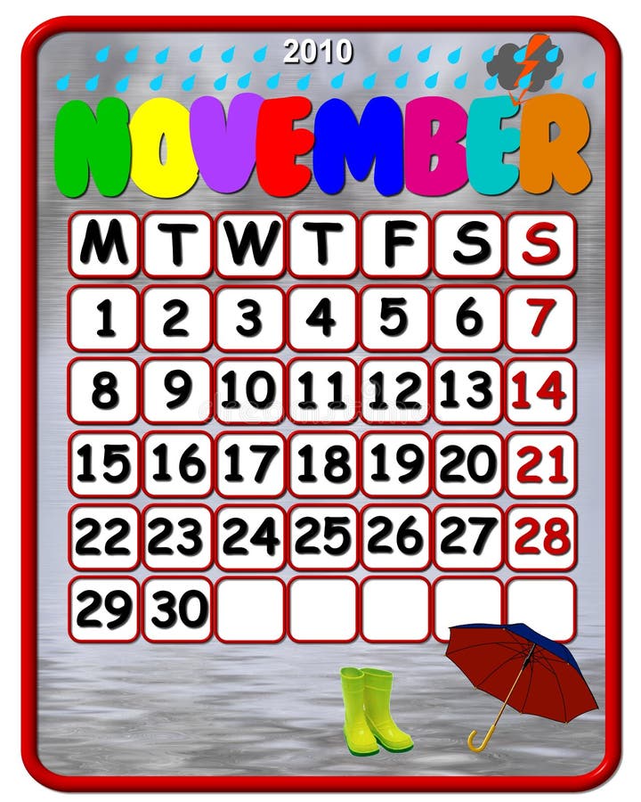 Monthly Calendar - October 1 Stock Vector - Illustration of horror ...