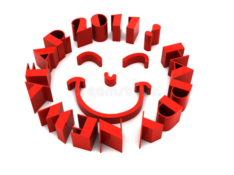 2011 - 3d Year stock illustration. Illustration of growth - 15471541