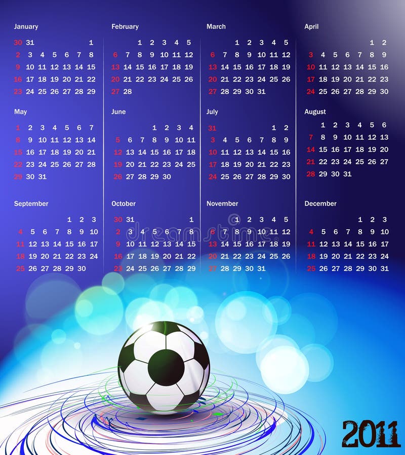 2011 calendar stock vector. Illustration of backdrop - 16905383