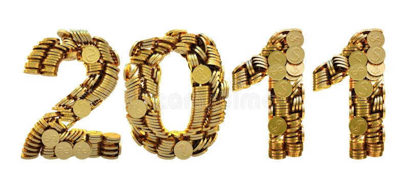 2011 coins stock illustration. Illustration of matted - 15319765