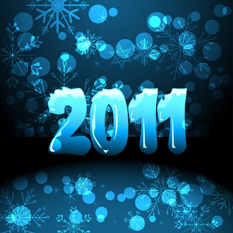 New Year 2011 stock vector. Illustration of number, abstract - 17504057