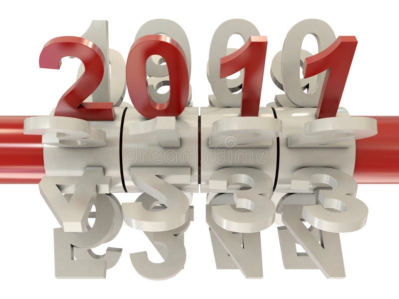 2011 number on cylinder stock illustration. Illustration of cylinder ...