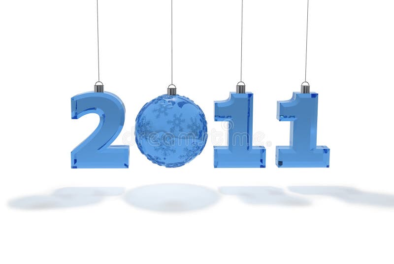 2011 Numbers New Year Decoration Stock Illustration - Illustration of ...