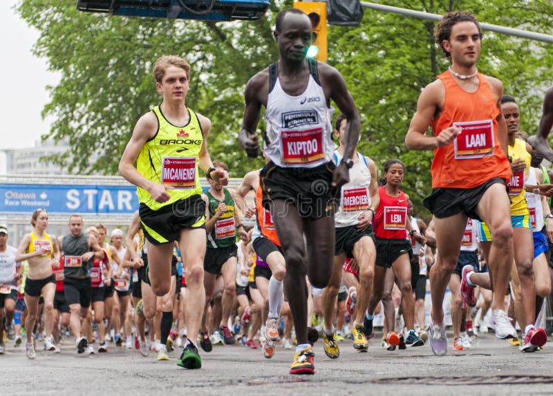 The Pain of the Marathon Race. Editorial Photo - Image of construction ...