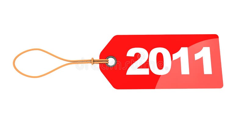 2011 red tag stock illustration. Illustration of merchandise - 17646652