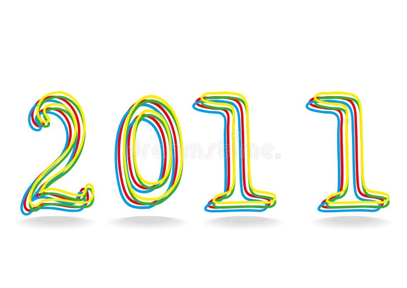 2011 year stock illustration. Illustration of numbers - 16448851