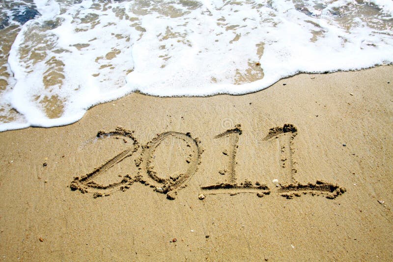 2011 happy new year stock photo. Image of blue, water - 17471896