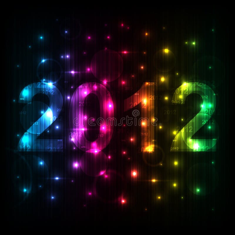 2021 Happy New Year Sign on Misted Glass Stock Vector - Illustration of ...