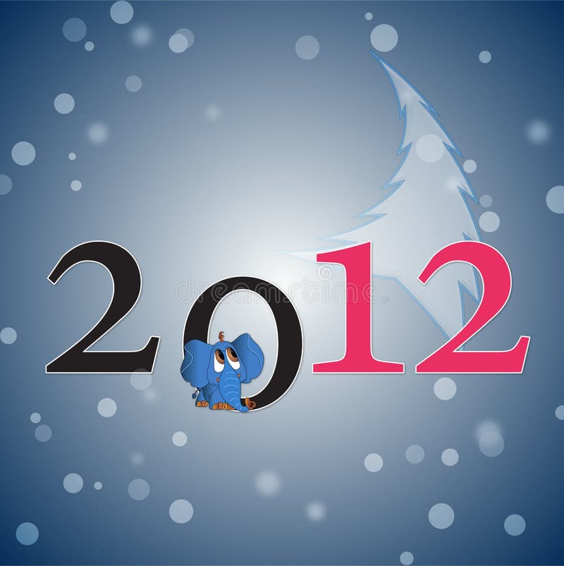 2012 card stock illustration. Illustration of snowy, symbol - 22276568