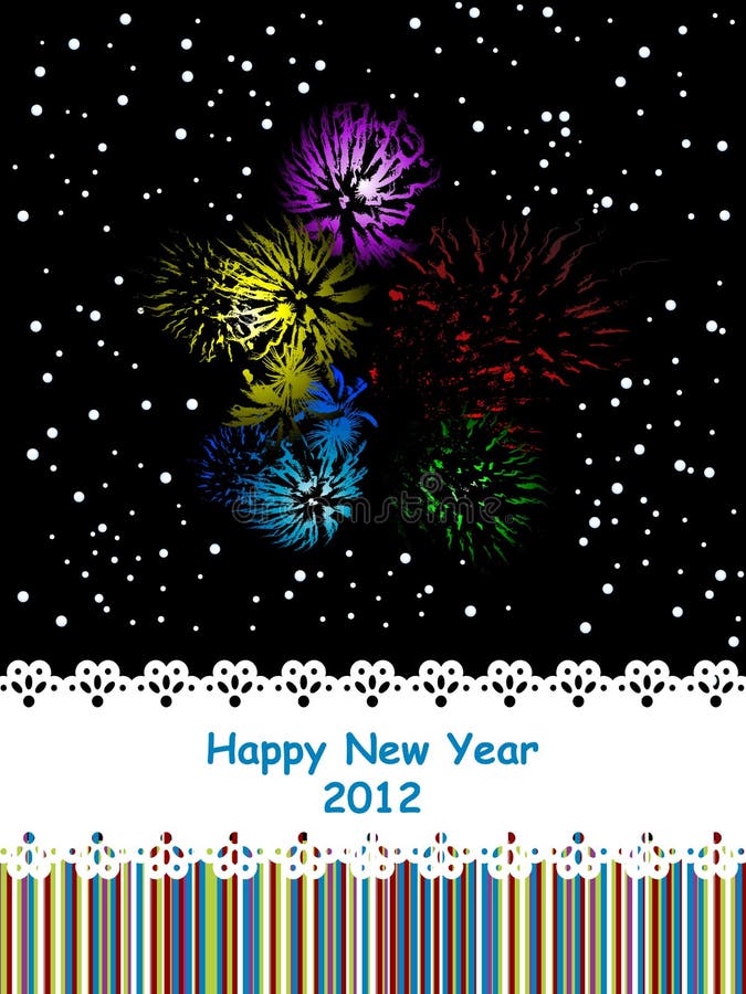 2012 celebration card stock vector. Illustration of artistic - 21949851