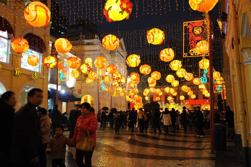 2012 Chinese New Year in Macau Editorial Stock Image - Image of happy ...