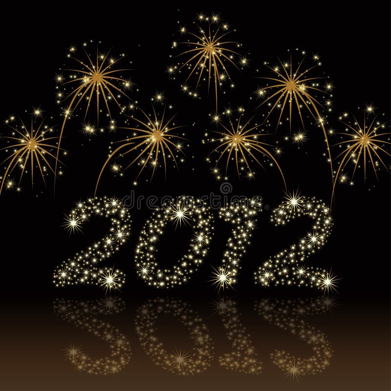 2012 Christmas card stock vector. Illustration of celebration - 21911517