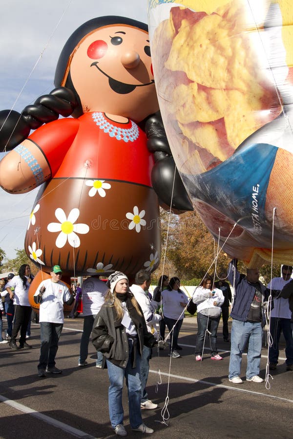 2012 Fiesta Bowl Parade Large Inflatables Editorial Stock Image - Image ...