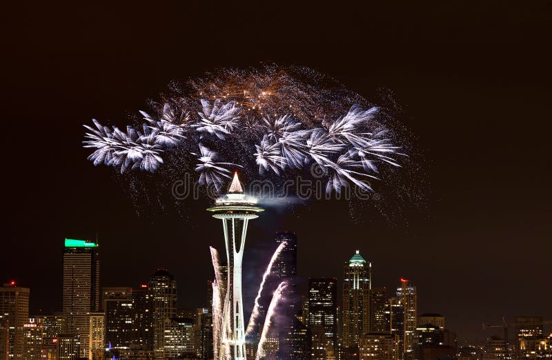 2012 Fireworks Display Seattle. Stock Photo - Image of scene, tourist ...