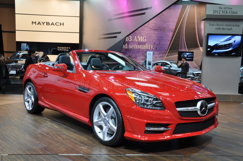 2012 Mercedes Benz SLK editorial photography. Image of automobile ...