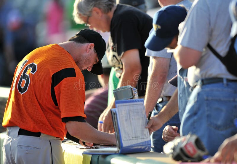 2012 Minor League Baseball Pregame Autographs Editorial Stock Photo ...
