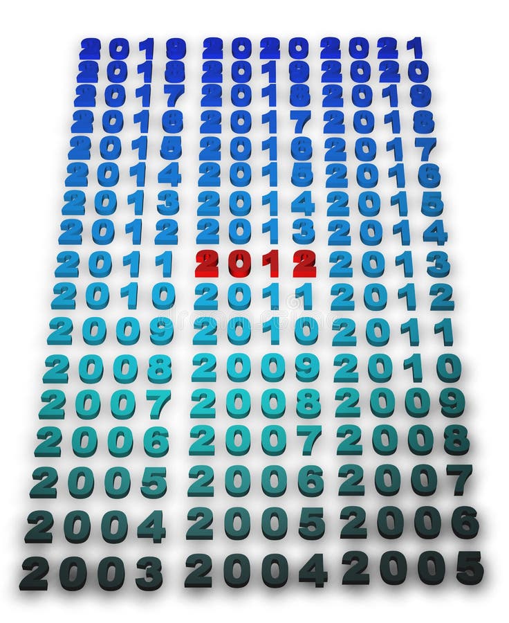 2012 new year stock illustration. Illustration of next - 21058655