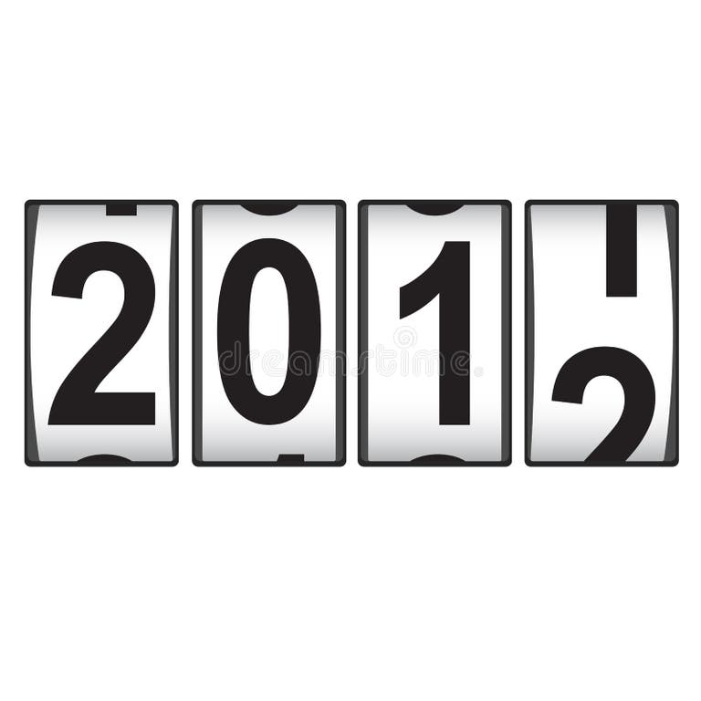 2012 New Year counter stock vector. Illustration of countdown - 22030992