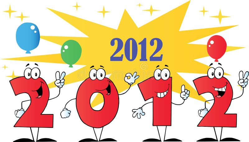 2012 New year numbers stock vector. Illustration of date - 21876117