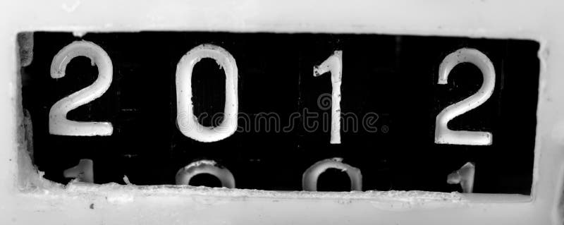 2012 Old Mechanical Counter Stock Image - Image of number, accounting ...
