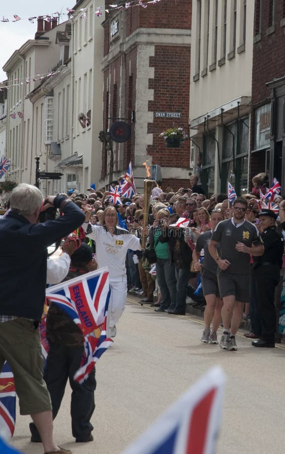 2012 Olympic Flame - Torch Relay Editorial Stock Image - Image of fire ...