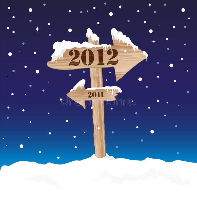 2012 sign stock vector. Illustration of midnight, holiday - 19972412